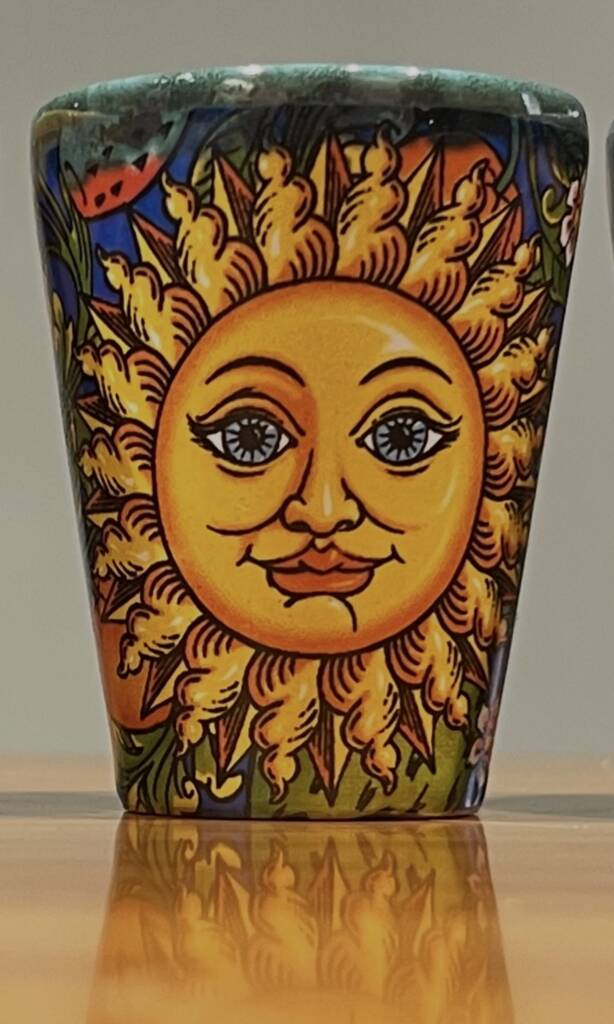 Sicilian Sun Ceramic Cups (Set of 2)